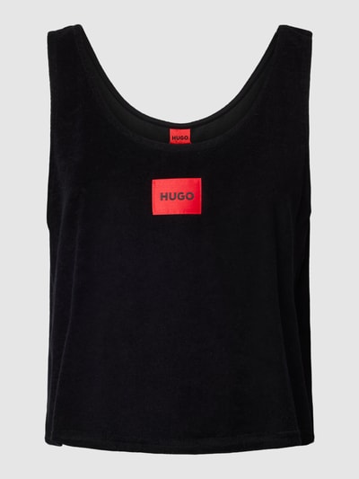HUGO Crop Top mit Label-Patch Modell 'RED' (black) online kaufen