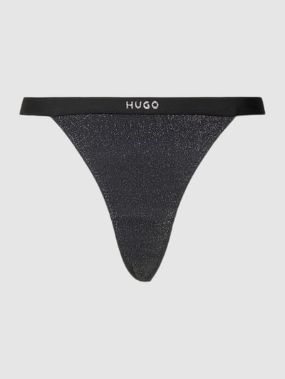 HUGO String mit Logo-Detail Modell 'LUREX' (black) online kaufen