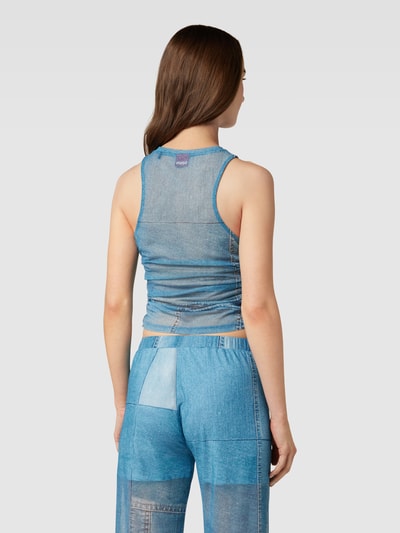 HUGO Top in Denim-Optik Modell 'Dalexandra' (hellblau) online kaufen