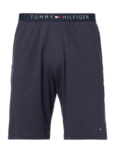 Tommy Hilfiger Shorts aus Jersey mit Logo Bund marine online kaufen