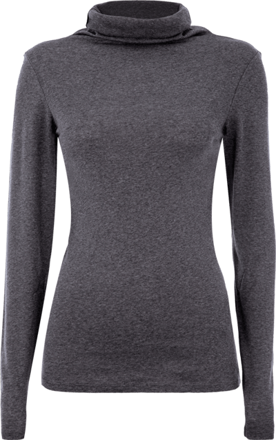 Marc O'Polo Longsleeve mit Rollkragen (dunkelgrau meliert) online kaufen