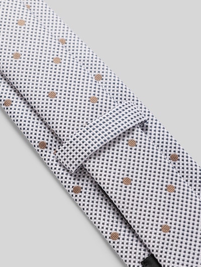 Kup online OLYMP Krawat z czystego jedwabiu z naszywką z logo (6,5 cm ...