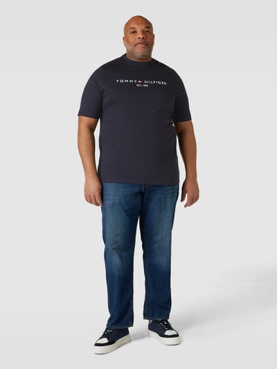 Tommy Hilfiger Big Tall PLUS SIZE T Shirt mit Label Detail marine online kaufen