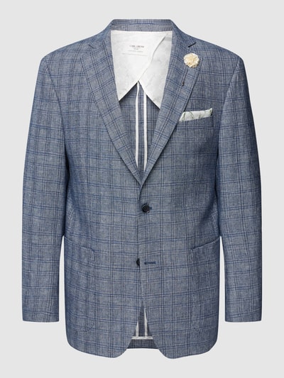 Carl Gross Modern fit 2-knoops colbert van linnen, model 'Tebson' in ...