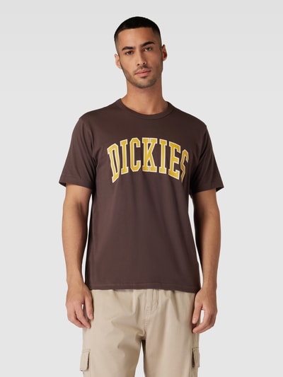 Dickies T-Shirt mit Label-Print Modell 'AITKIN' (dunkelbraun) online kaufen