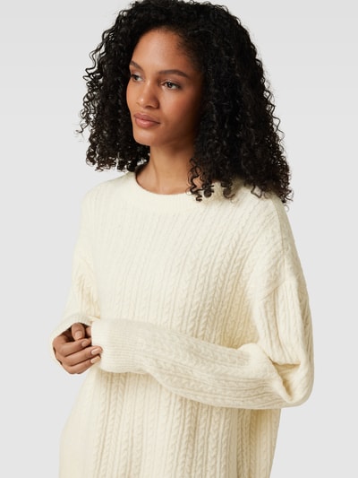 Jake*s Casual Strickpullover mit Zopfmuster (ecru) online kaufen