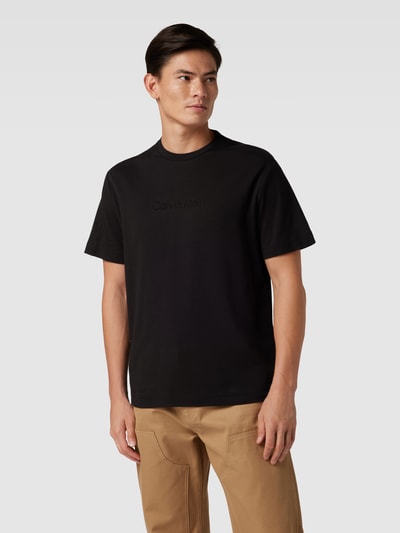CK Calvin Klein T-Shirt mit Label-Print Modell 'COMFORT' (black) online ...