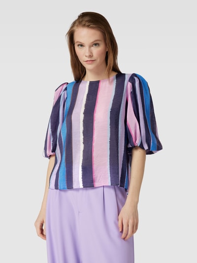 QS Bluse mit Allover-Muster (flieder) online kaufen