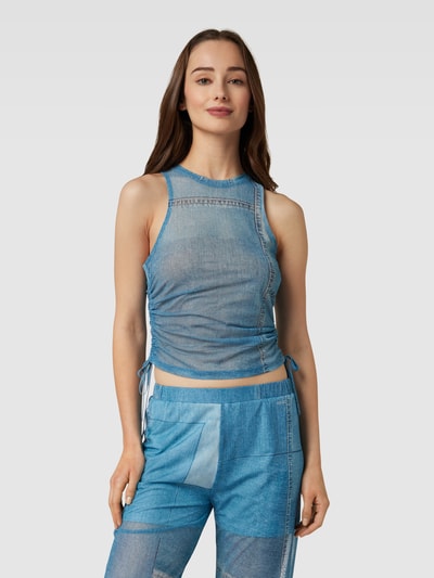 HUGO Top in Denim-Optik Modell 'Dalexandra' (hellblau) online kaufen