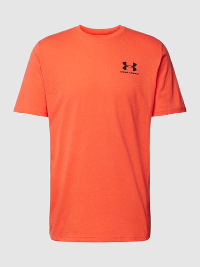 Under Armour T-Shirt mit Label-Print (orange) online kaufen