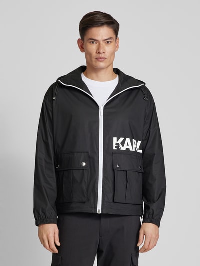 Karl Lagerfeld Jacke mit Label-Print (black) online kaufen