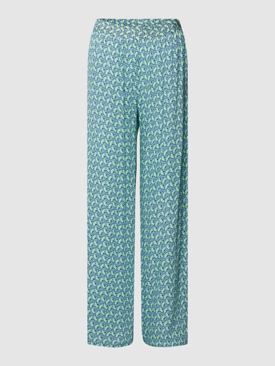 Milano Italy Hose aus Viskose mit Allover-Muster Modell 'Palazzo ...