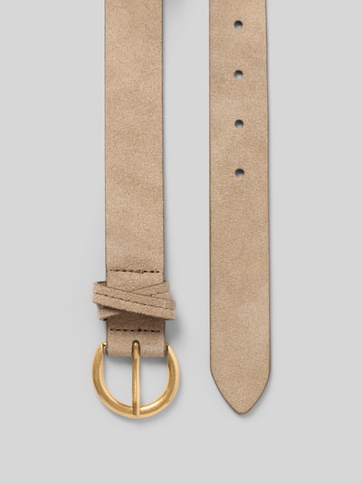 Marc O'Polo Riem van echt leer met doornsluiting in taupe online kopen ...