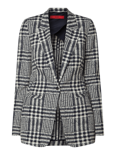 HUGO Blazer mit Glencheck-Dessin Modell 'Alitas' (marine) online kaufen