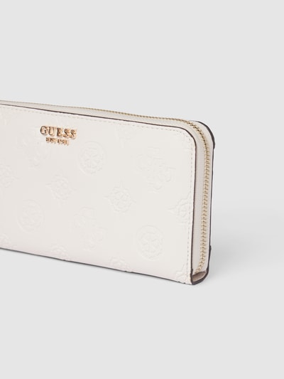 Guess Portemonnaie mit Strukturmuster Modell 'GALERIA' (sand) online kaufen