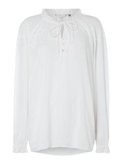 Tommy Hilfiger Busenshirt aus Viskose Baumwoll Mix Modell Ruth weiss online kaufen