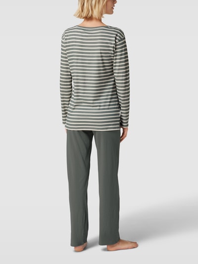 Schiesser Pyjama aus reiner Baumwolle (oliv) online kaufen