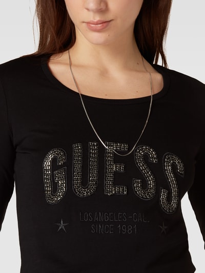 Guess Longsleeve mit Label-Applikation Modell 'MIRELA' (black) online ...