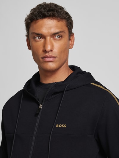 BOSS Green Sweatjacke mit Reißverschluss Modell 'Saggynos' (black) online kaufen
