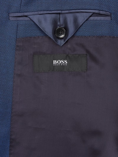 BOSS Slim fit pak van zuivere scheerwol in koningsblauw online kopen | P&C