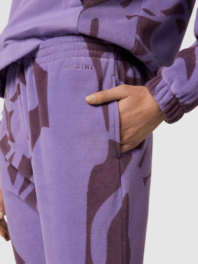 Mazine Sweatpants met motiefprint, model 'LOOP' in lila online kopen | P&C