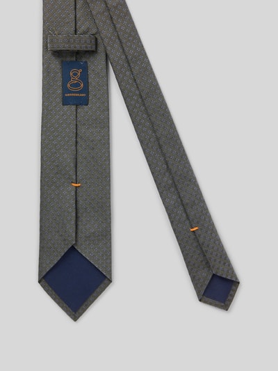 Gierremilano Stropdas van pure zijde met all-over stitching (7,5 cm) in ...