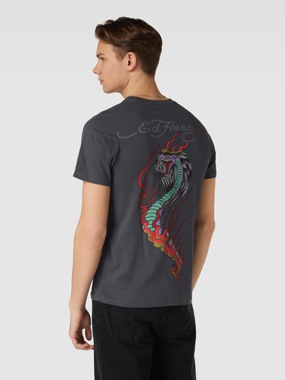 ED HARDY T-Shirt mit Label-Print (black) online kaufen