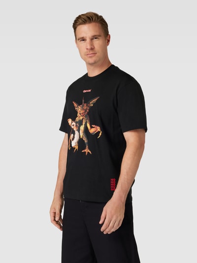 HUGO T-Shirt mit Motiv-Print Modell 'Diocri' (black) online kaufen