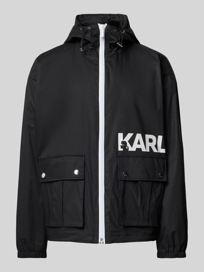 Karl Lagerfeld Jacke mit Label-Print (black) online kaufen
