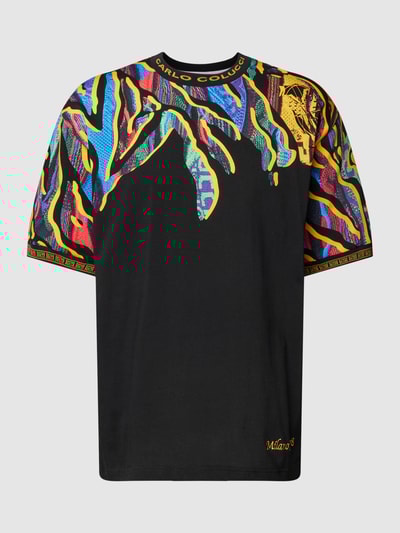 CARLO COLUCCI T-Shirt mit Allover-Muster (black) online kaufen