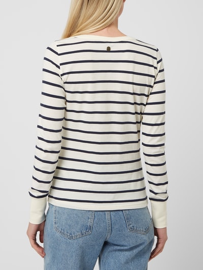 Ragwear Longsleeve mit Streifenmuster Modell 'AGATTKA MARINA' (weiss) online kaufen