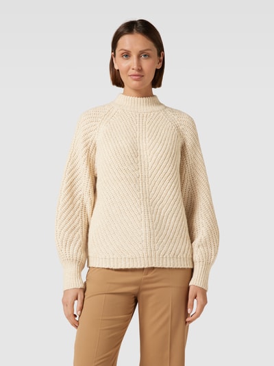 B.Young Strickpullover mit Stehkragen Modell 'OKSANA' (sand melange ...