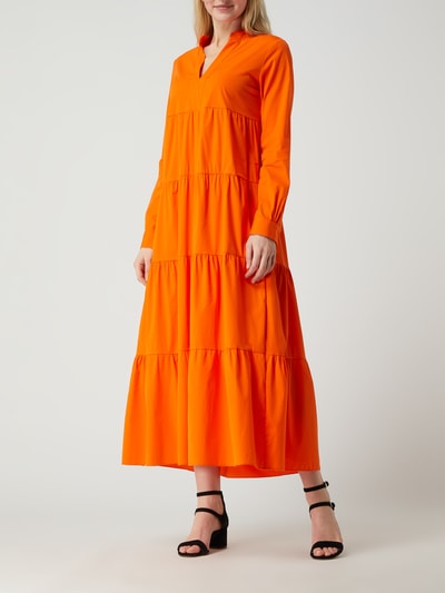 tonno & panna Maxikleid mit Tunikakragen Modell 'Rella' (orange) online kaufen