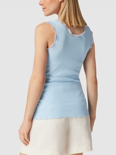 Fransa Top in Feinripp-Optik Modell 'seas' (hellblau) online kaufen