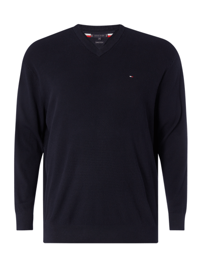 Tommy Hilfiger Big And Tall Plus Size Pullover Aus Baumwolle Marineblau