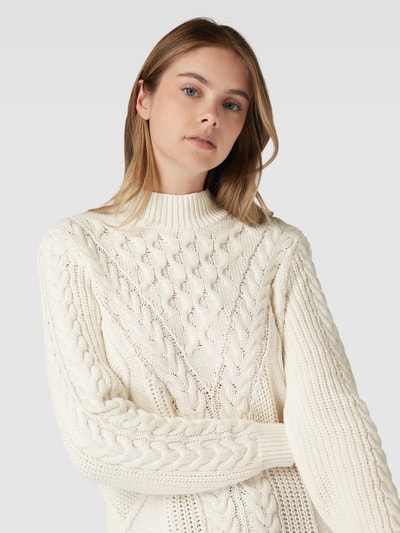 Only Strickpullover mit Zopfmuster Modell 'NORA' (offwhite) online kaufen