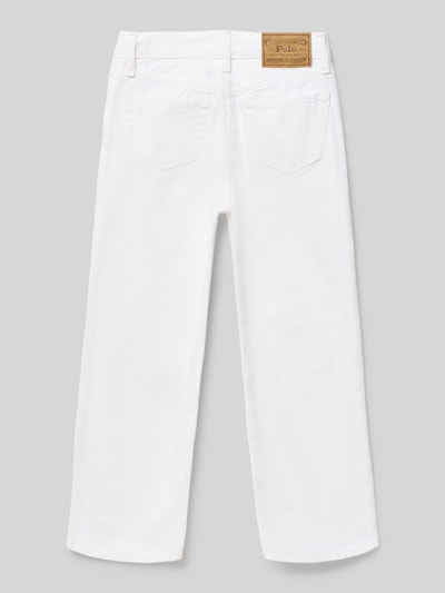 Polo Ralph Lauren Teens Straight fit jeans van puur katoen in wit ...