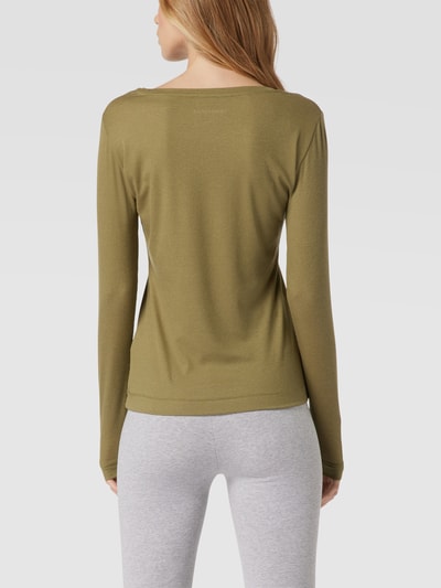 Armedangels Longsleeve mit Label-Detail Modell 'Jaale' (oliv) online kaufen