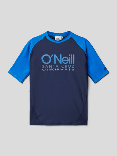 ONeill T-shirt met labelprint, model 'CARLI SKIN' in marineblauw online ...