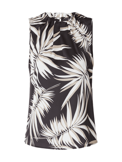 comma Blusentop mit Allover-Muster (black) online kaufen