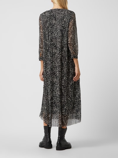 Oui Maxi-jurk van mesh in zwart online kopen | P&C