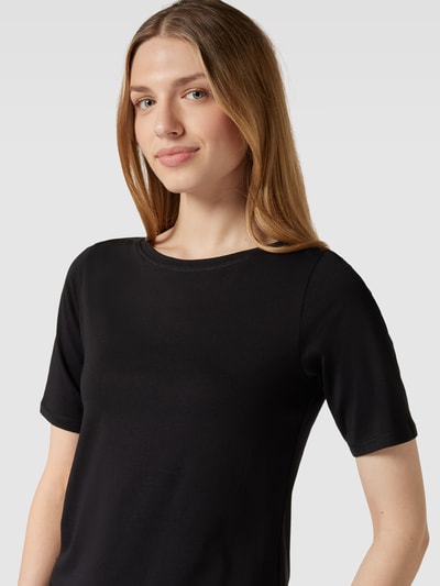 More & More T-Shirt in unifarbenem Design (black) online kaufen