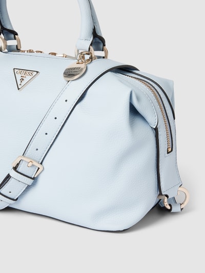 Guess Handtas met labeldetail, model 'KERSTI' in lichtblauw online ...