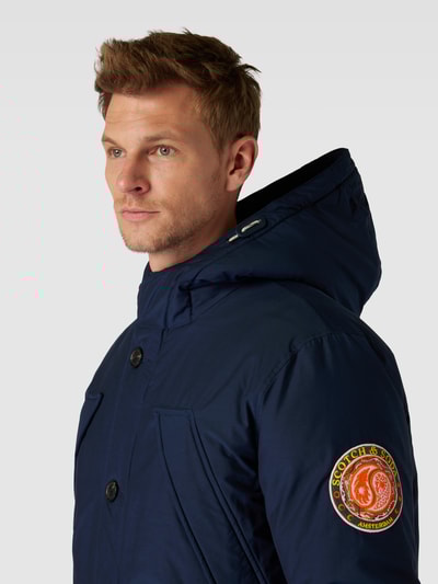 Scotch & Soda Parka mit Label-Patch (marine) online kaufen