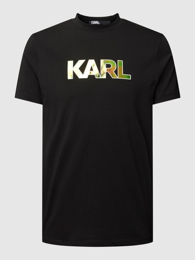 Karl Lagerfeld T-Shirt mit Label-Print (black) online kaufen