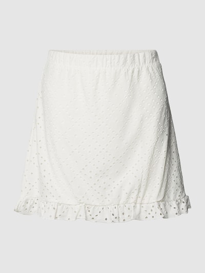 Vero Moda Minirock mit Lochstickerei Modell 'TASSA' (weiss) online kaufen