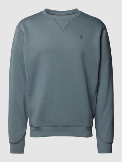 G-Star Raw Sweatshirt mit Logo-Stitching Modell 'Premium' (helltuerkis ...