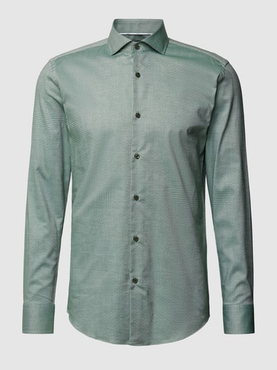 BOSS Regular Fit Business-Hemd mit Allover-Muster (gruen) online kaufen