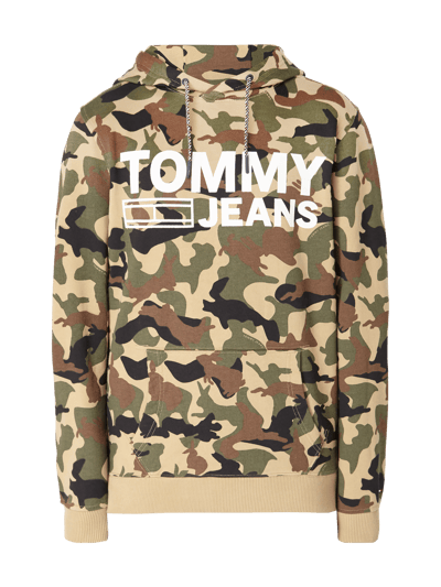 Tommy Jeans Hoodie mit Camouflage Muster oliv online kaufen