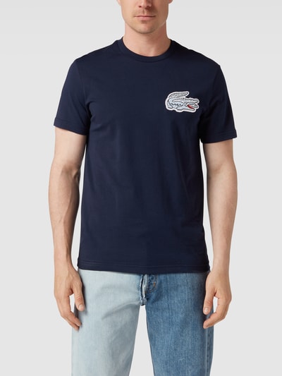 Lacoste T-Shirt mit Logo-Patch (marine) online kaufen